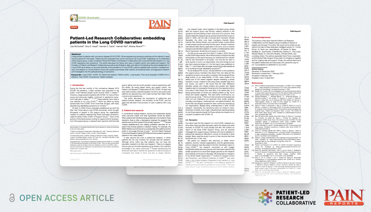 Publications – Patient Led Research Collaborative